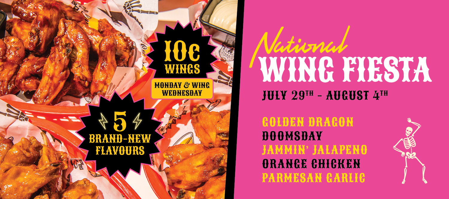 Coming Up | El Camino Cantina | National Wing Fiesta